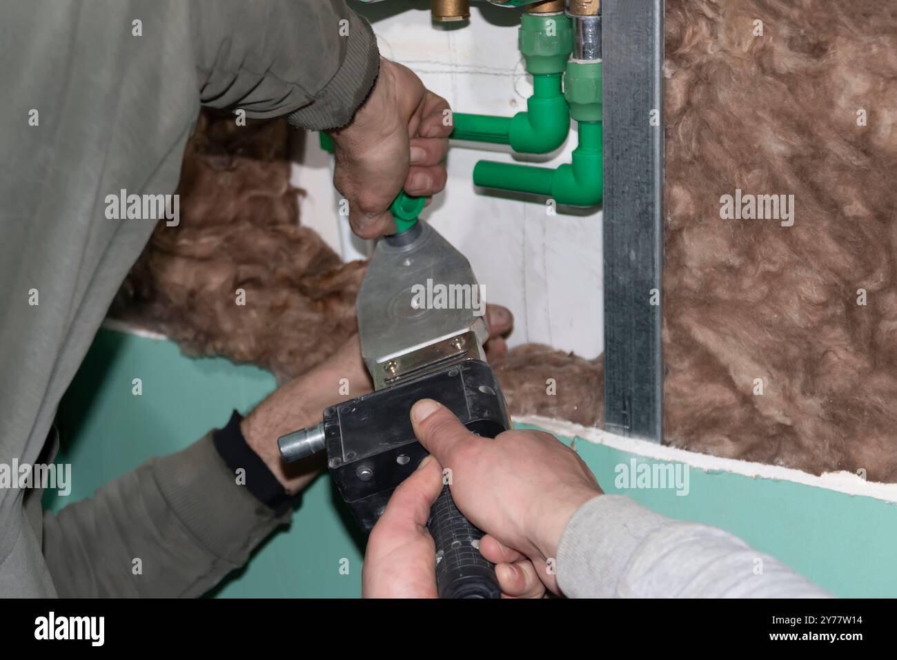 Bathroom water installation hi-res stock photography and images - Alamy