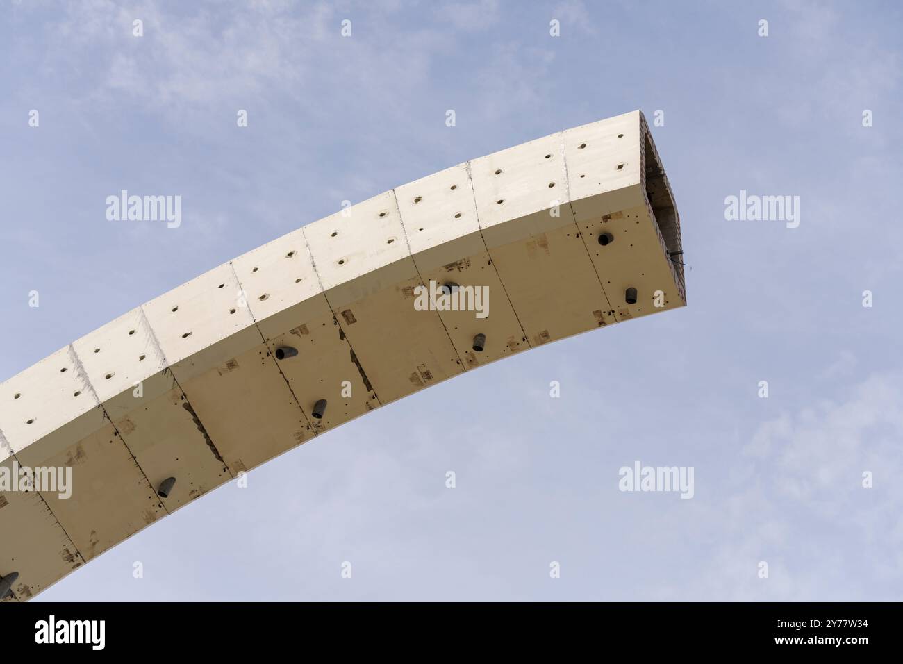 Bridge arch under construction Miami 2024 Stock Photo - Alamy