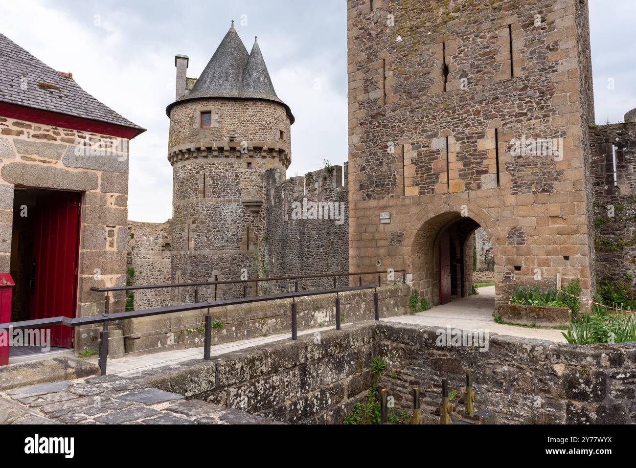 The tower of la Haye Saint-Hilaire where is the entrance of the ...