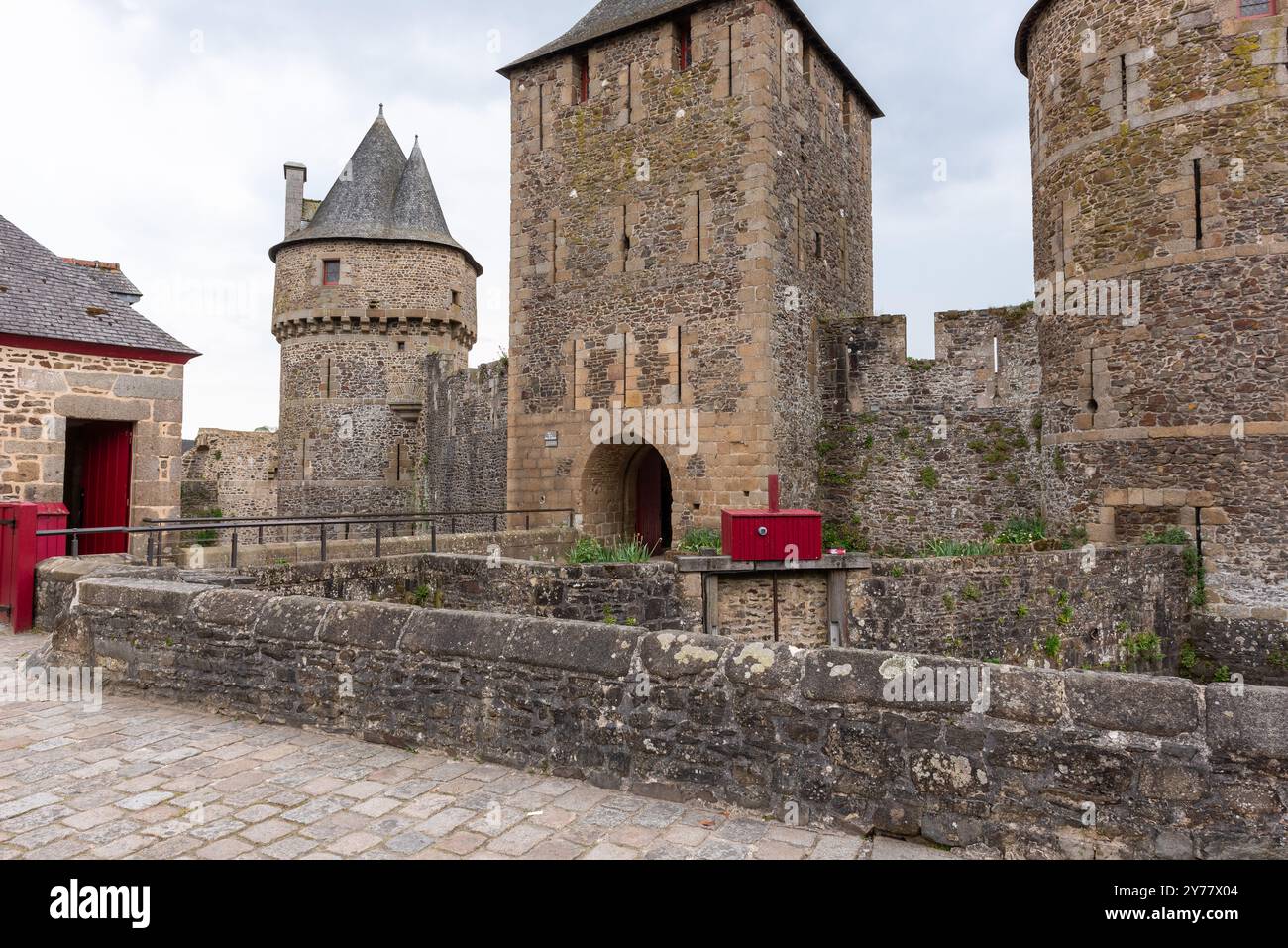 The tower of la Haye Saint-Hilaire where is the entrance of the ...