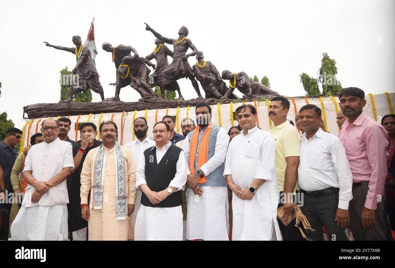 Patna, India. 28th Sep, 2024. PATNA, INDIA - SEPTEMBER 28: BJP national ...