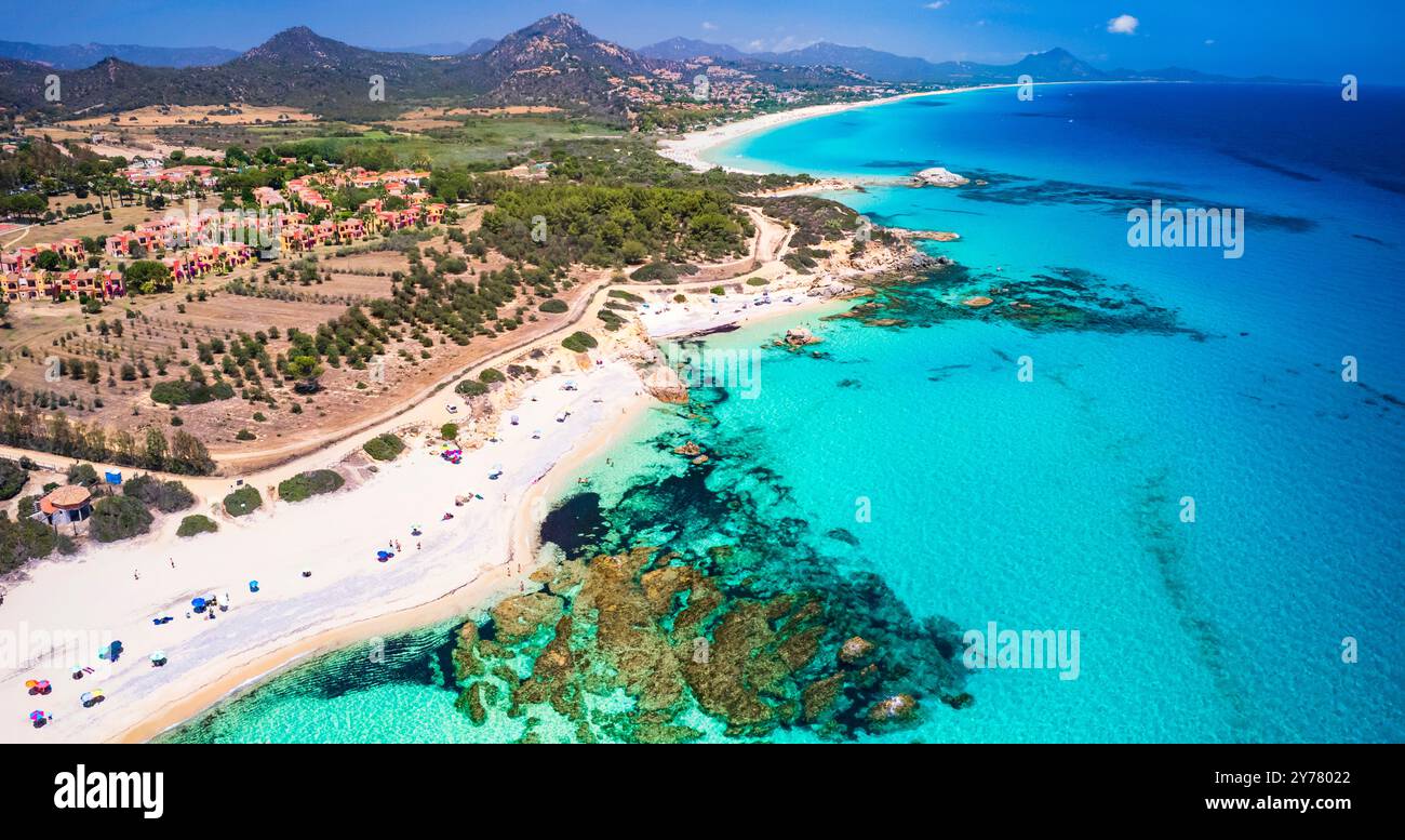 Italy. Sardegna island best scenic beaches . Costa Rei in the south ...