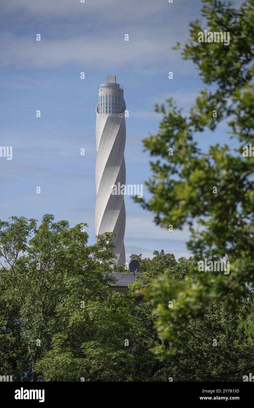TK-Elevator test tower, test tower for lift systems, Rottweil, Baden ...