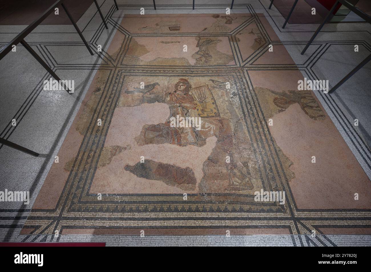 The orpheus mosaic, late 2nd century AD, discovered in 1834 in Rottweil ...