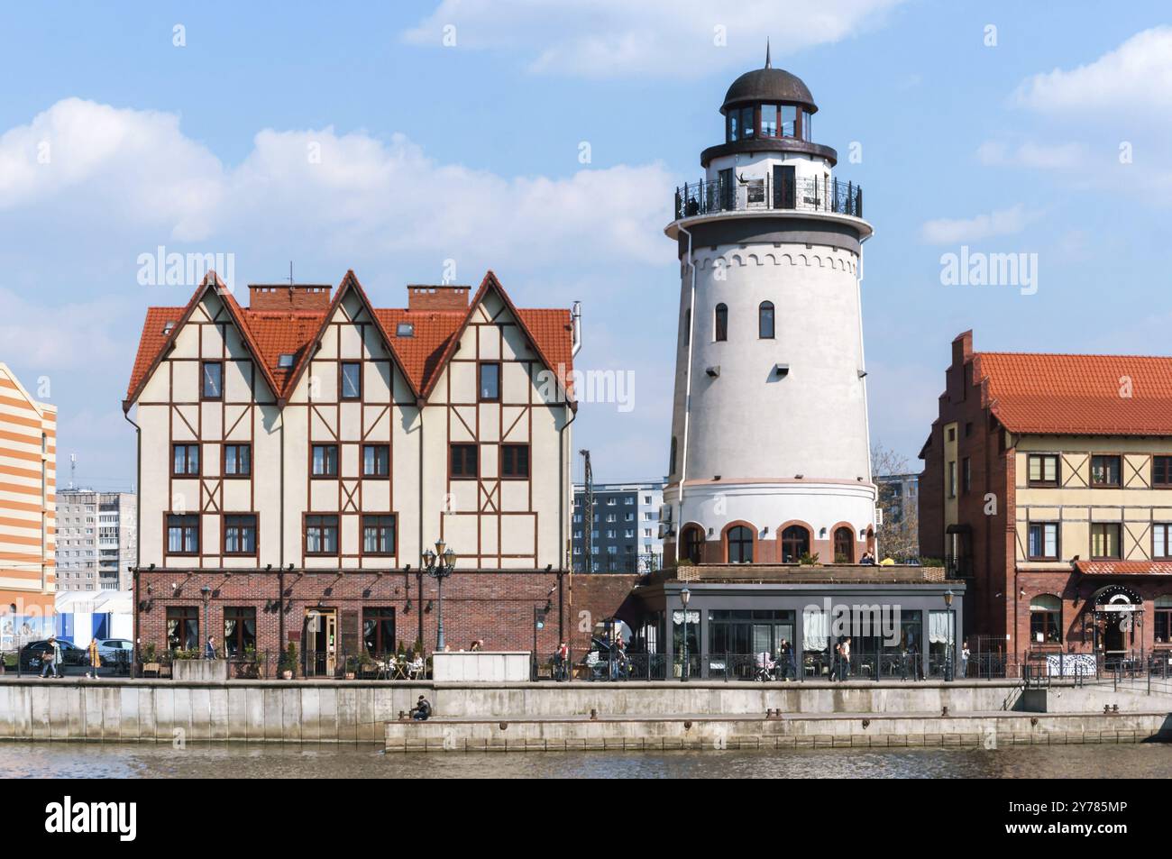 The architecture of the Fishing Village in Kaliningrad, Fish village ...
