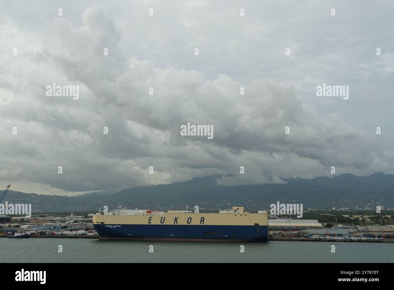 The car carrier Morning Catherine, registered under the Panamanian flag ...