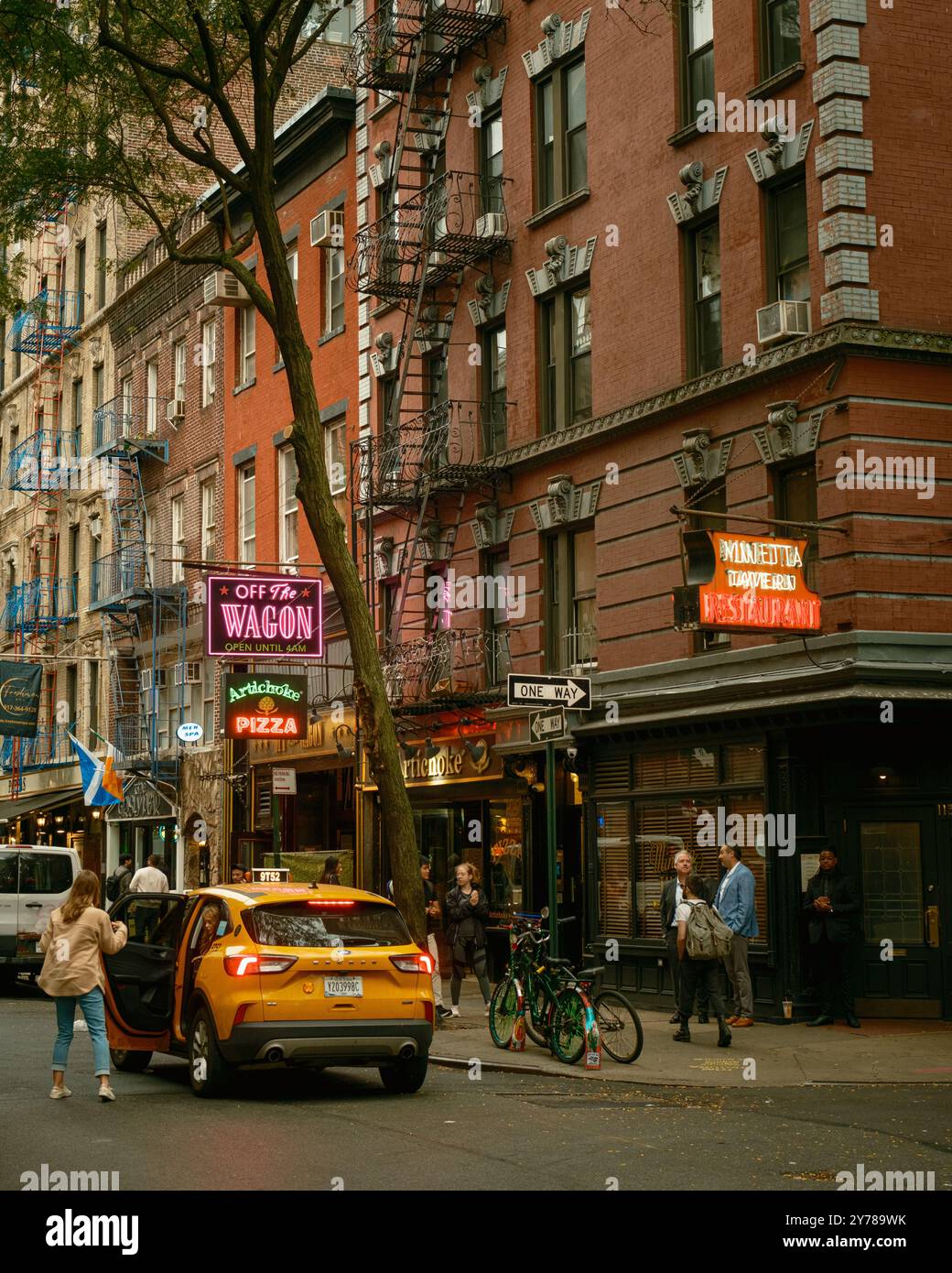 MacDougal Street in Greenwich Village, Manhattan, New York City Stock ...