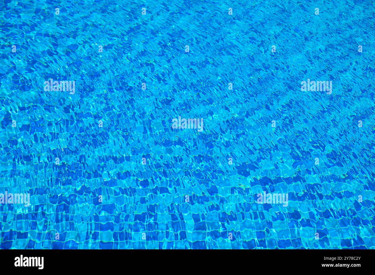 Overhead view of blue water surface abstract in a pool Stock Photo - Alamy
