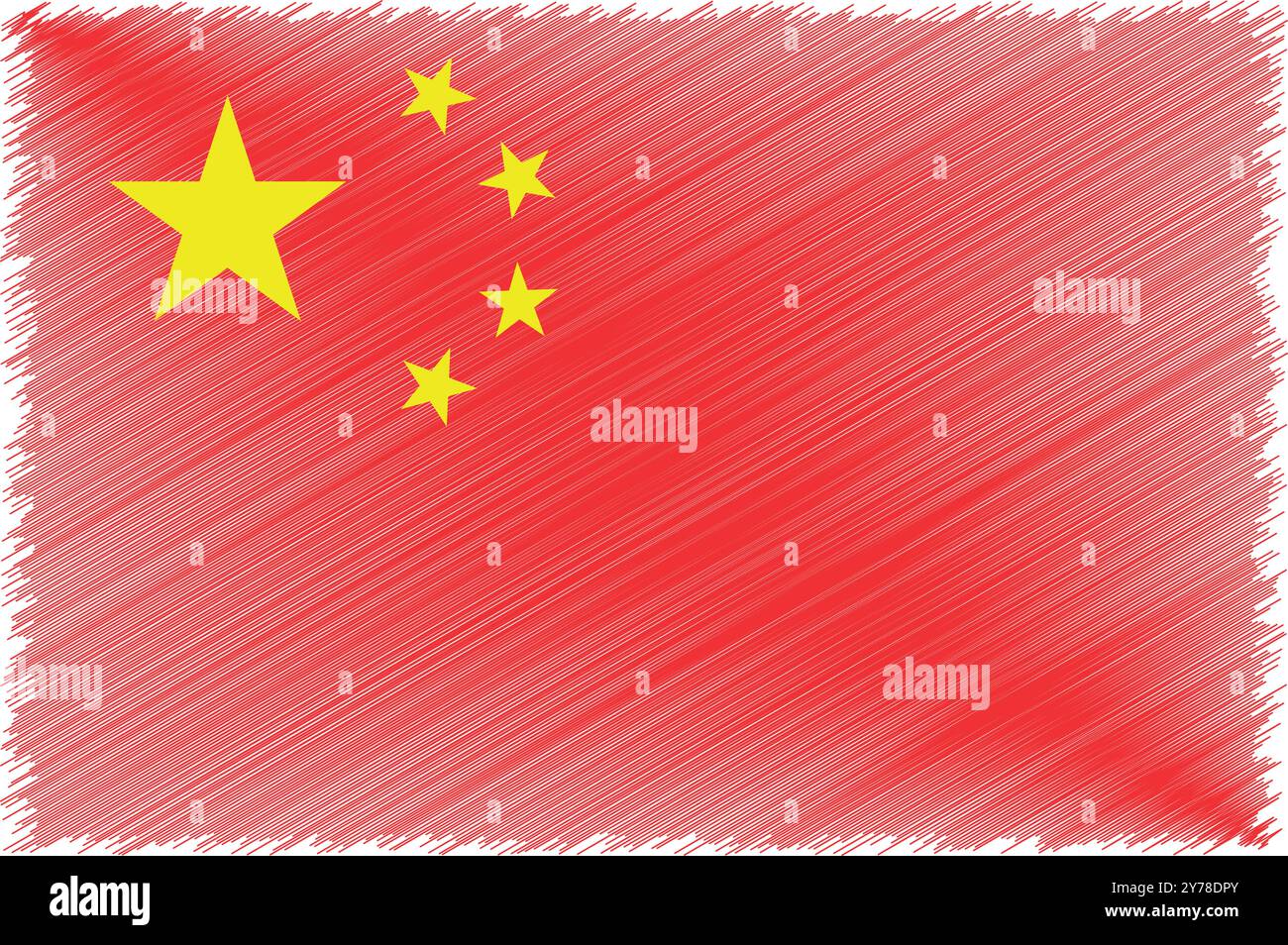 National chinese flag Stock Vector Images - Alamy
