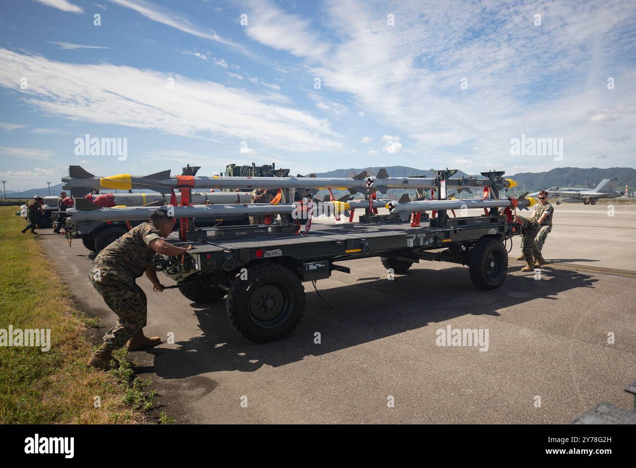 U.S. Marines with Marine Attack Fighter Squadron 312, Marine Aircraft ...