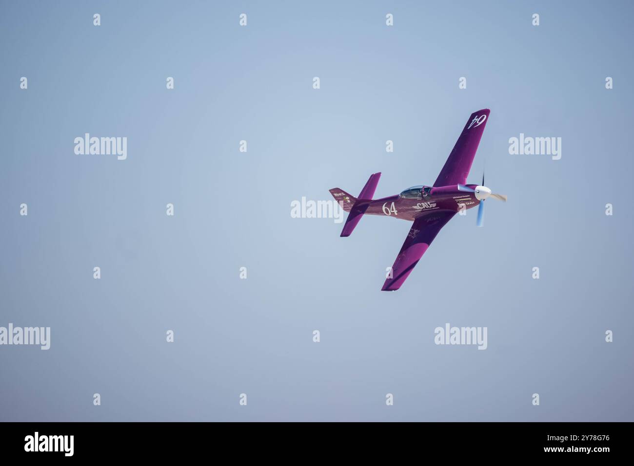 Vicky Benzing, piloting her 1940 Boeing-Stearman Model 75, performs ...