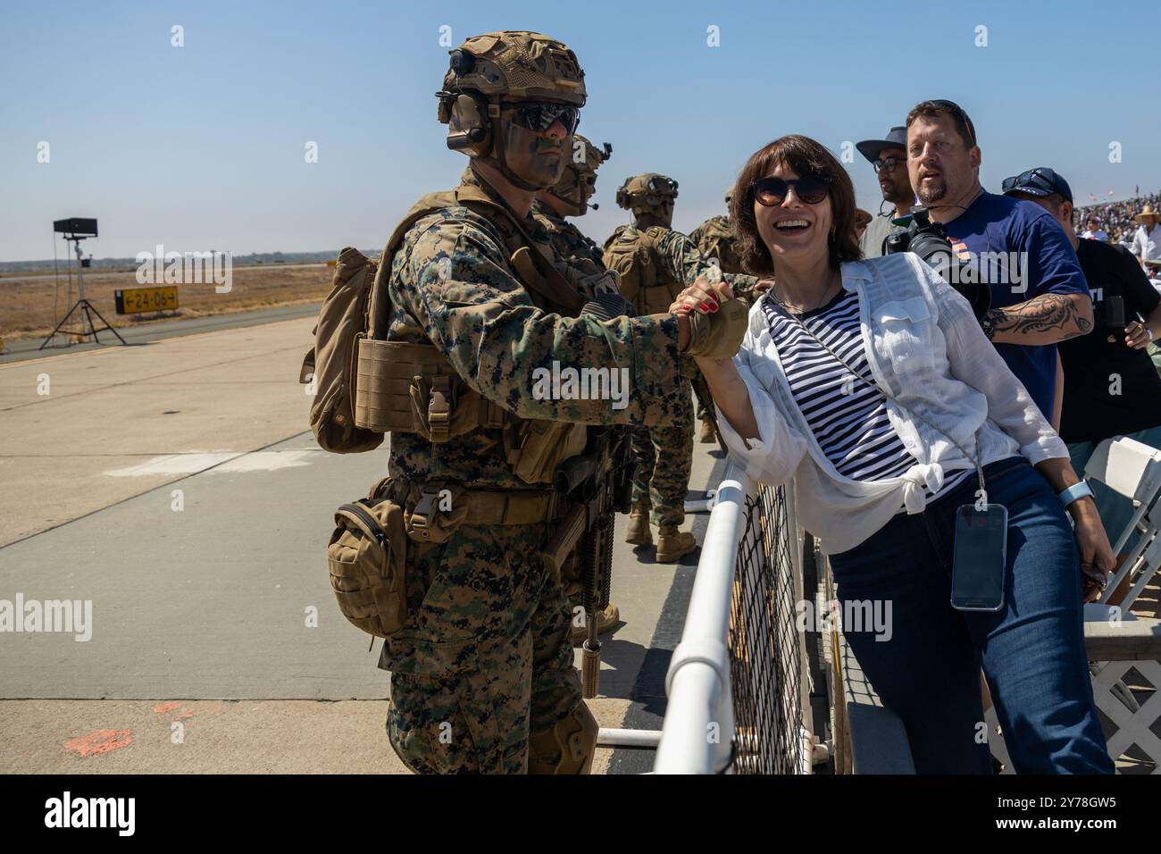 A U.S. Marine with 3rd Battalion, 5th Regiment, 1st Marine Division, I Marine Expeditionary ...