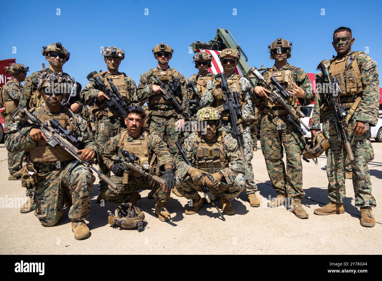 U.S. Marines with 3rd Battalion, 5th Regiment, 1st Marine Division, I ...