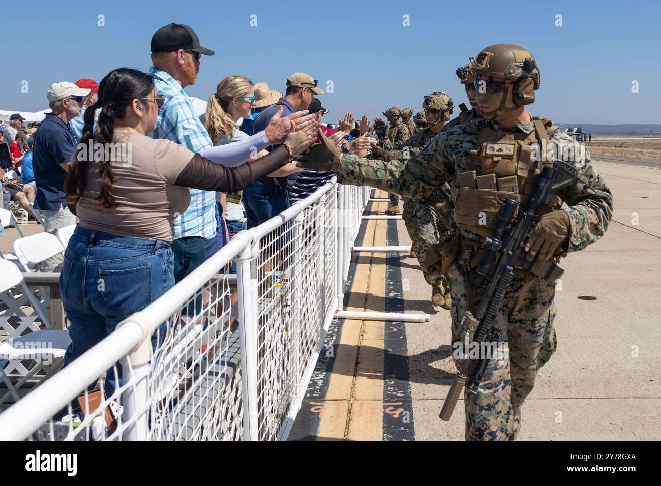 U.S. Marines with 3rd Battalion, 5th Regiment, 1st Marine Division, I Marine Expeditionary Force ...