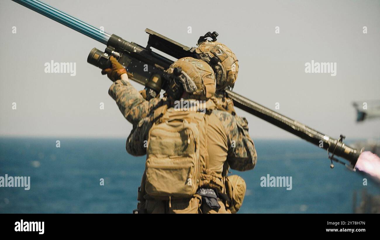 EAST CHINA SEA (Sept. 26, 2024) U.S. Marine Corps Cpl. Jaden Ibarra ...