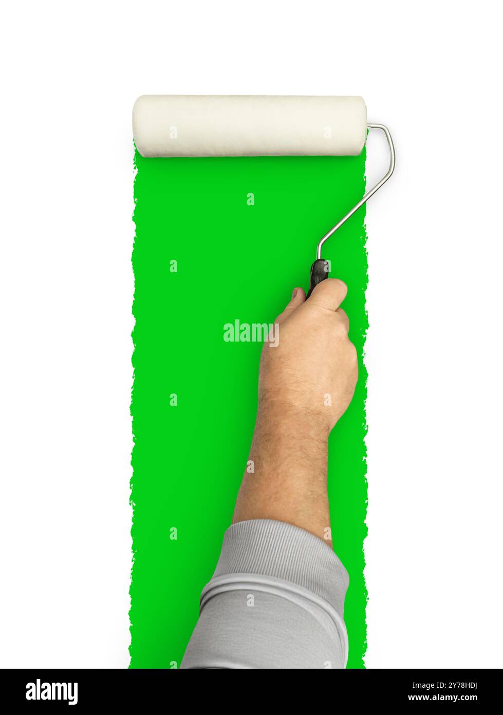 Brush paints green screen hi-res stock photography and images - Alamy