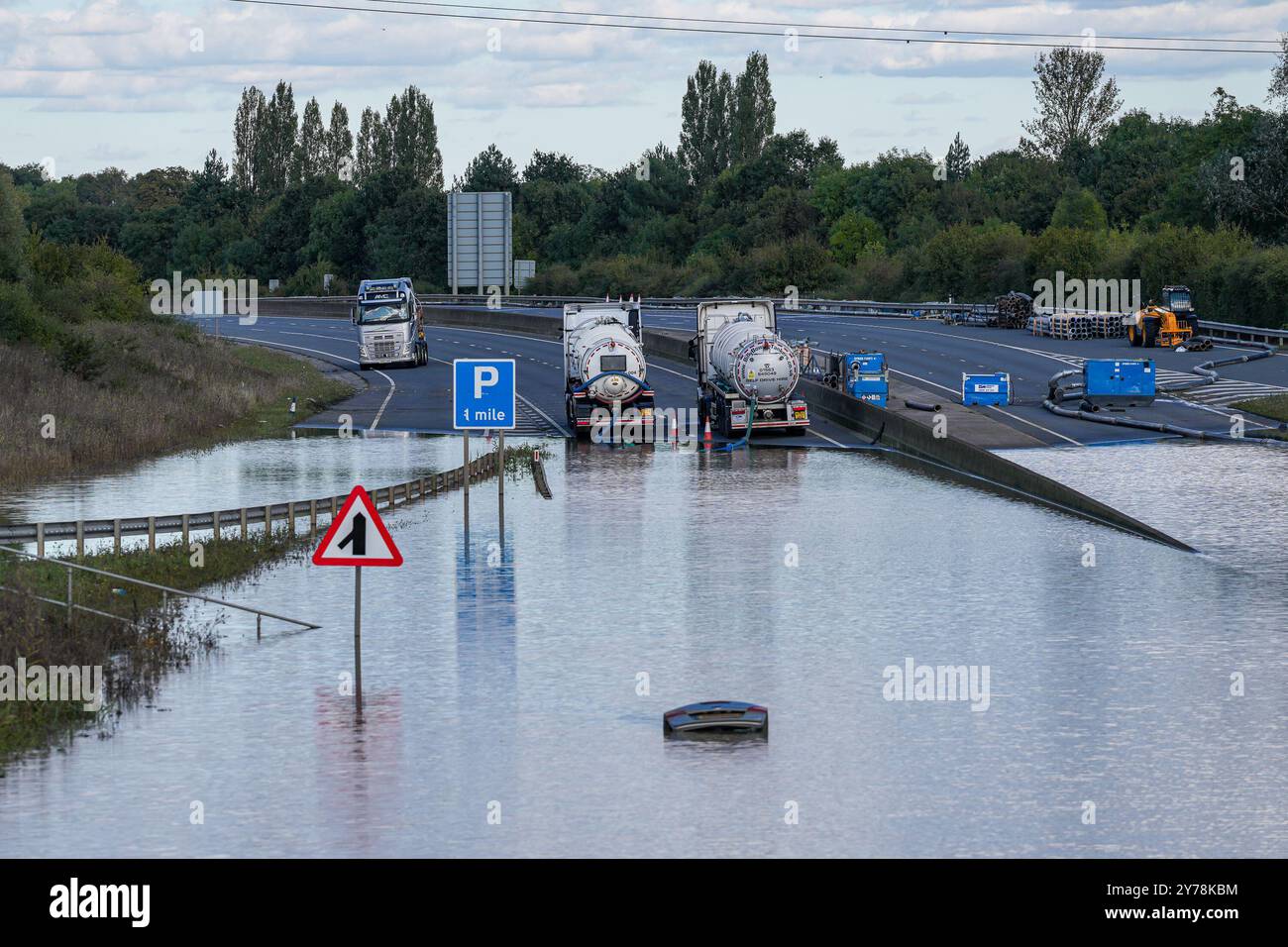 Marston, UK. 28th Sep, 2024. The A421 between Kempston and the M1 ...
