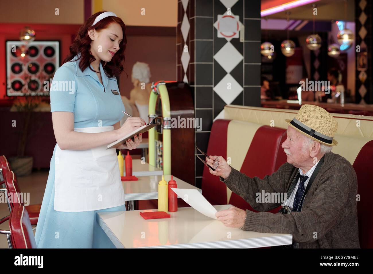 Retro Diner Waitress Uniform | The Timeless Charm of 1950s Diner ...