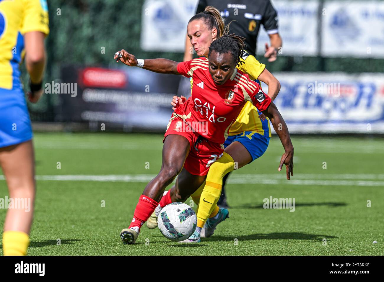 Westerlo, Belgium. 28th Sep, 2024. Welma Fon (22) of Standard and ...