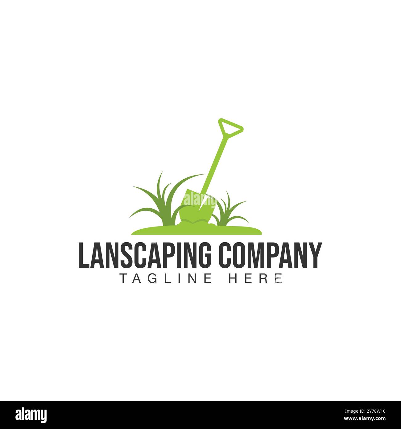 landscape logo for lawn or gardening business, organization or website ...