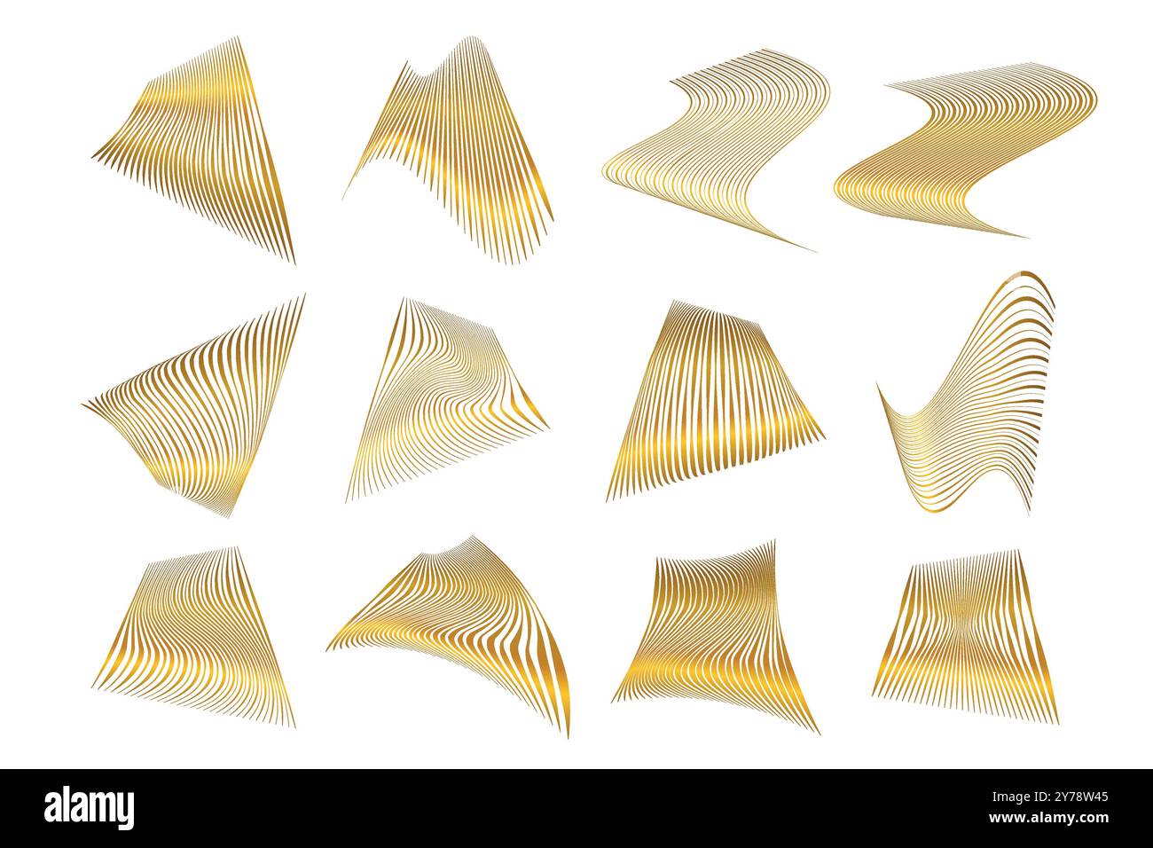 Distorted Square Line Texture Abstract Organic Shapes Collection Stock Vector Image & Art - Alamy