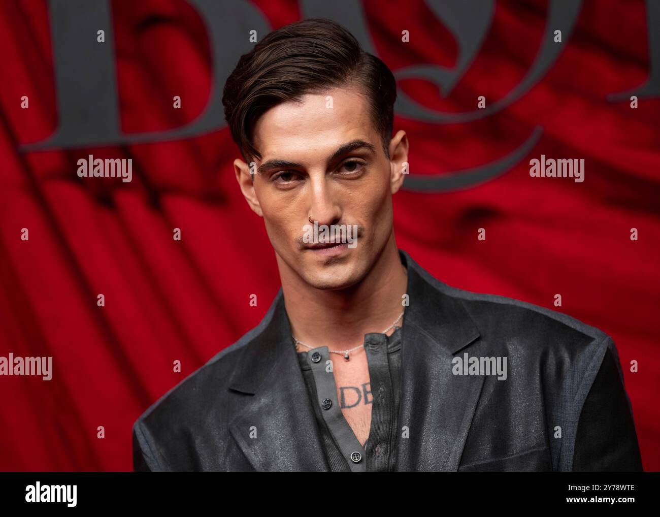 Damiano David attends the BoF 500 Gala held at the Shangri-La Hotel ...