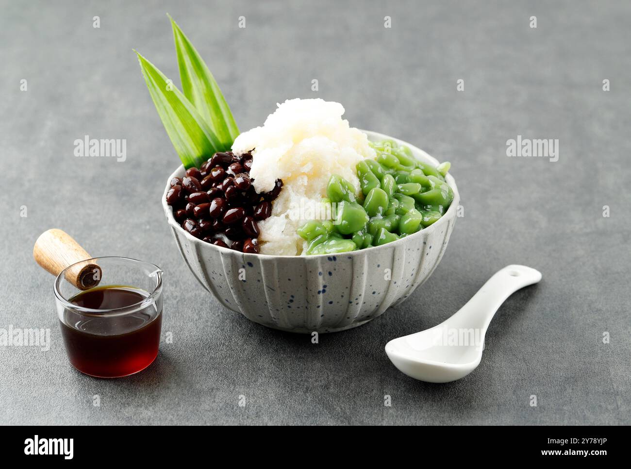 Cendol, Malaysian and Indonesian Dessert Made From Rice Flour with Tear ...