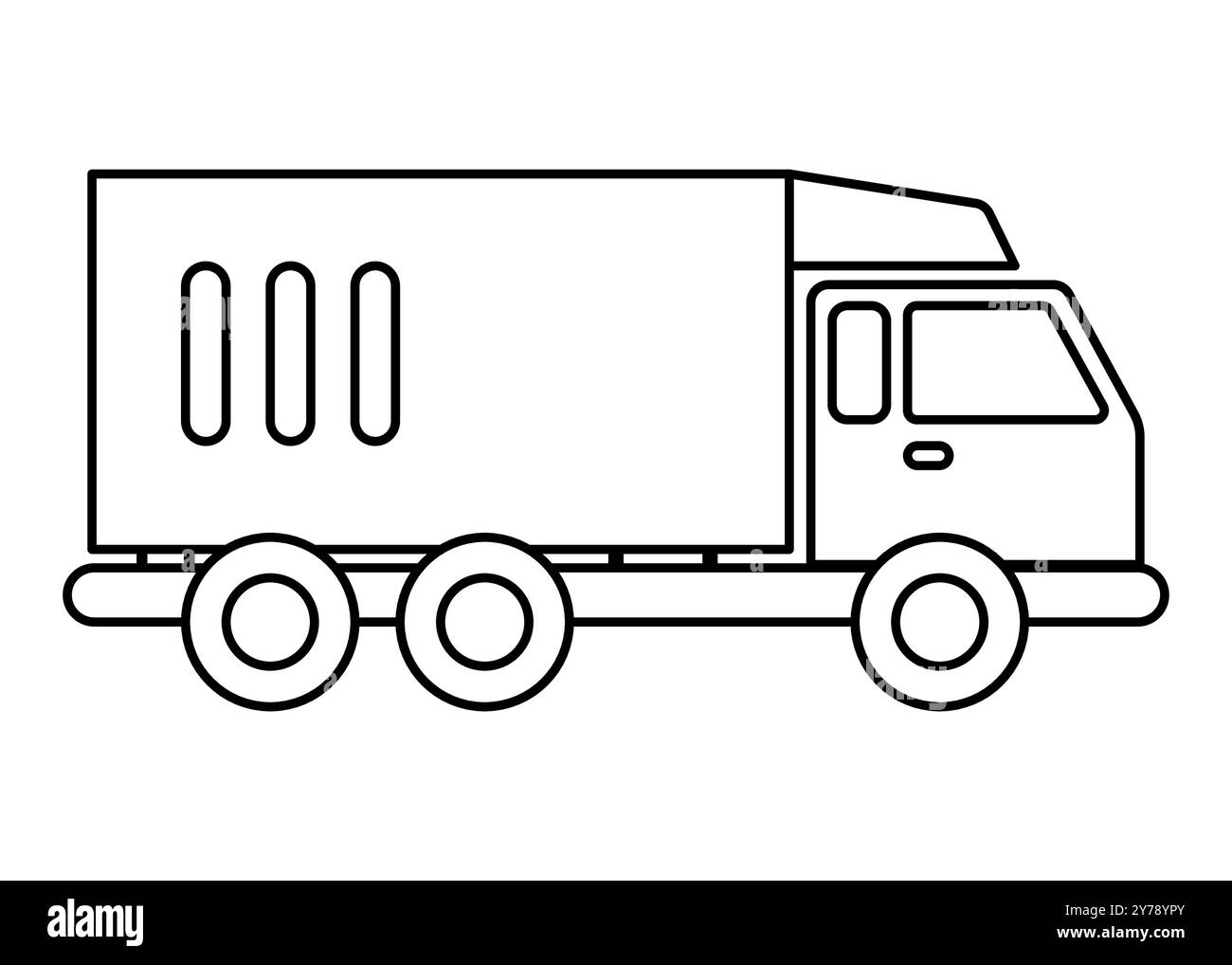 Mail Delivery Truck Coloring Pages
