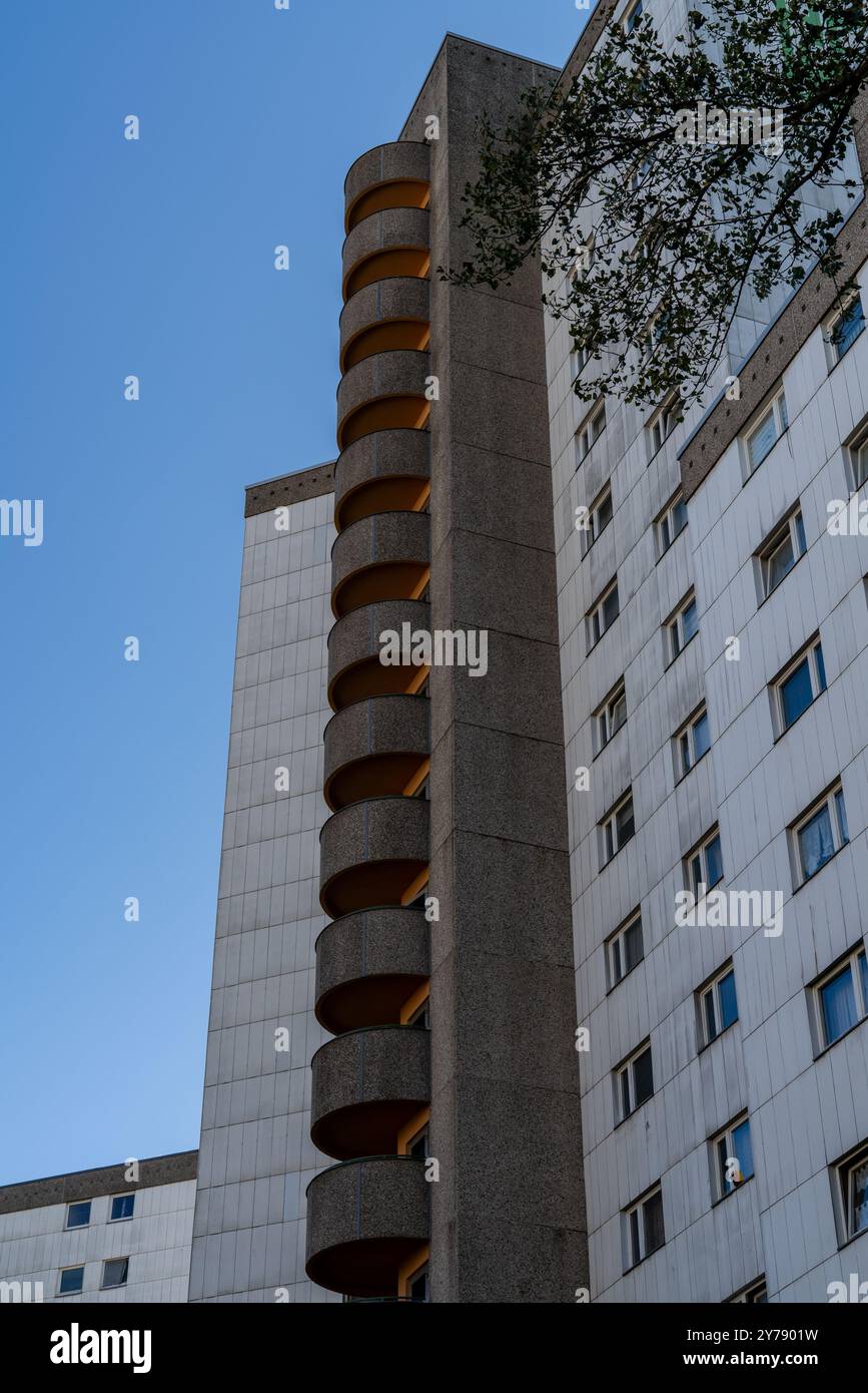 Berlin, Germany 2024: Gropiusstadt is a large housing estate built by ...