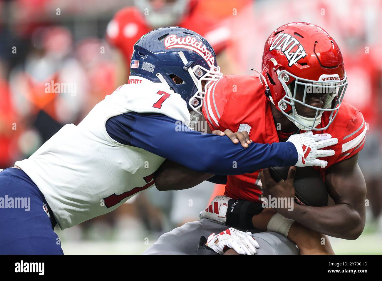 Las Vegas, NV, USA. 28th Sep, 2024. UNLV Rebels running back Greg ...
