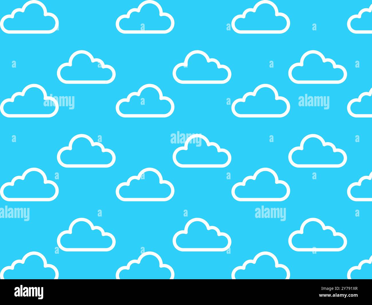 Clouds seamless pattern. Vector illustration Stock Vector Image & Art ...