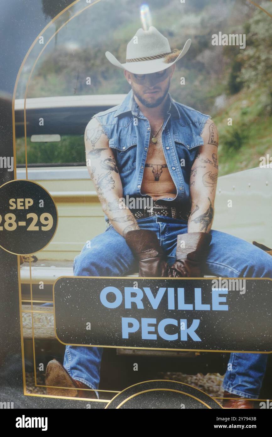 Los Angeles, California, USA 28th September 2024 Singer Orville Peck ...