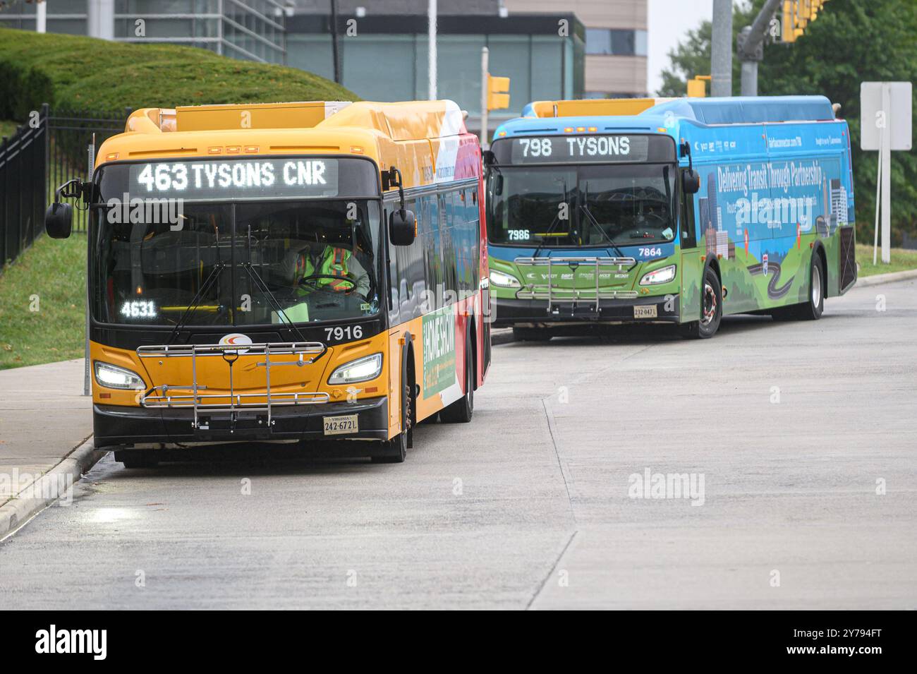 Fairfax transit bus at Tyson VA Stock Photo - Alamy