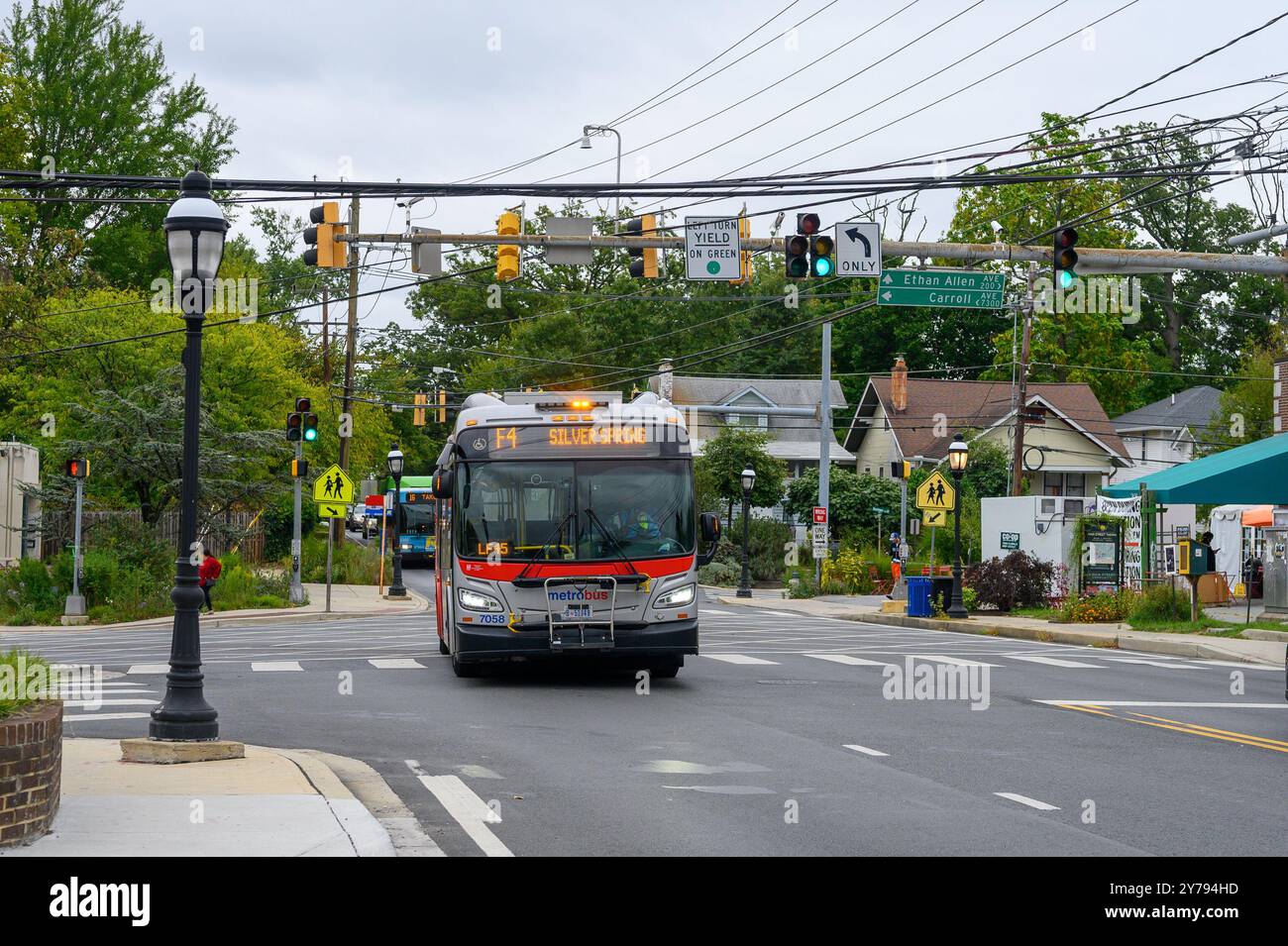 Transit buses throughout the Washington DC Area Stock Photo - Alamy