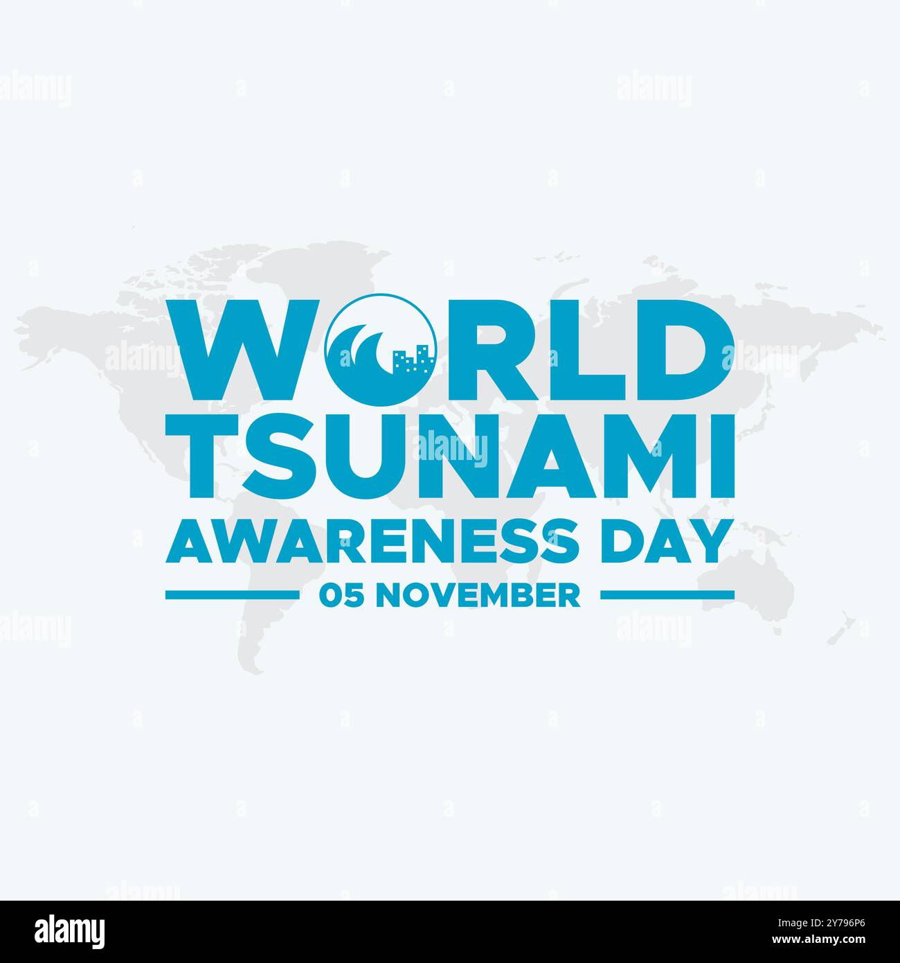 world tsunami awareness day, 05th November, greeting card, world tsunami awareness day vector ...