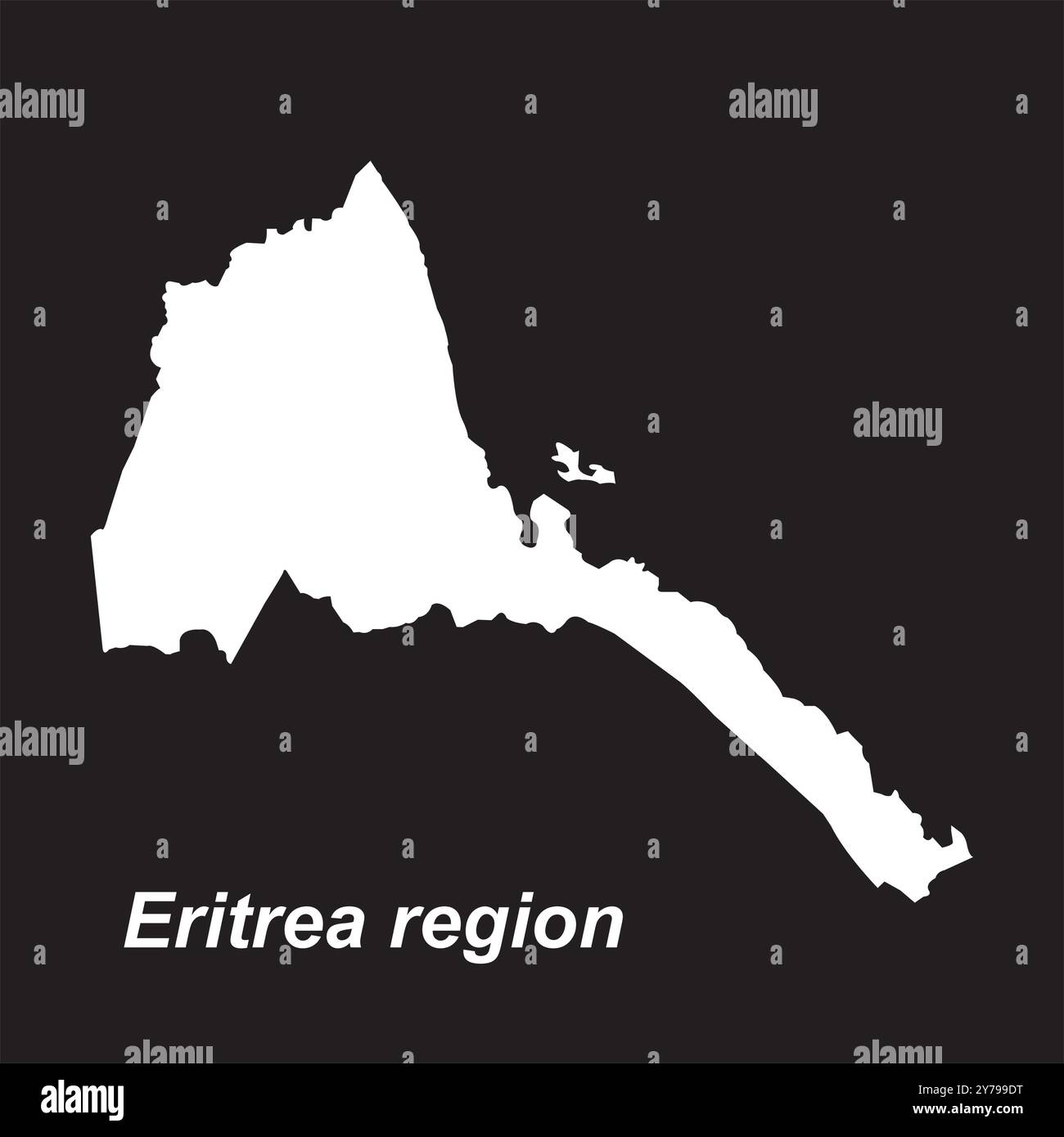 Eritrea region map vector illustration symbol design Stock Vector Image ...