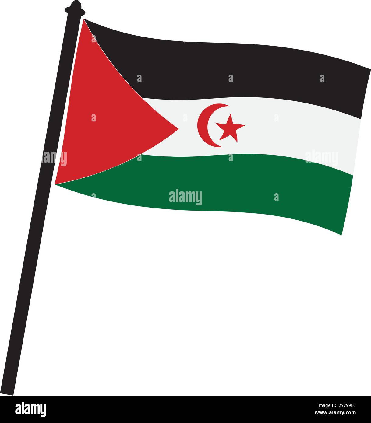 Western Sahara flag icon vector illustration symbol design Stock Vector ...