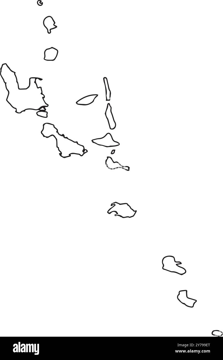 Vanuatu region map illustration symbol design Stock Vector Image & Art ...