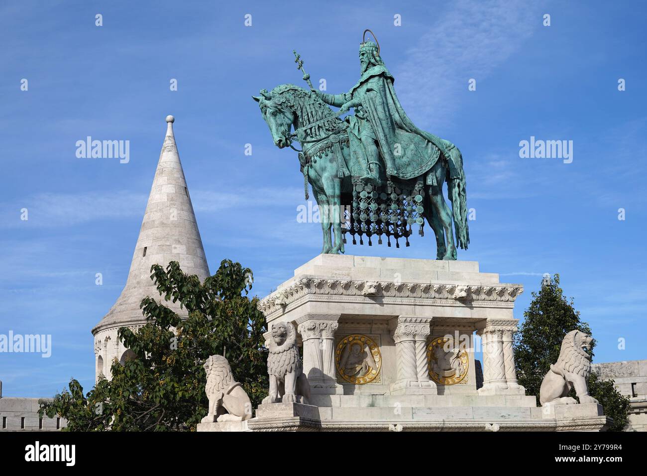 Stephen equestrian statue in hi-res stock photography and images - Alamy