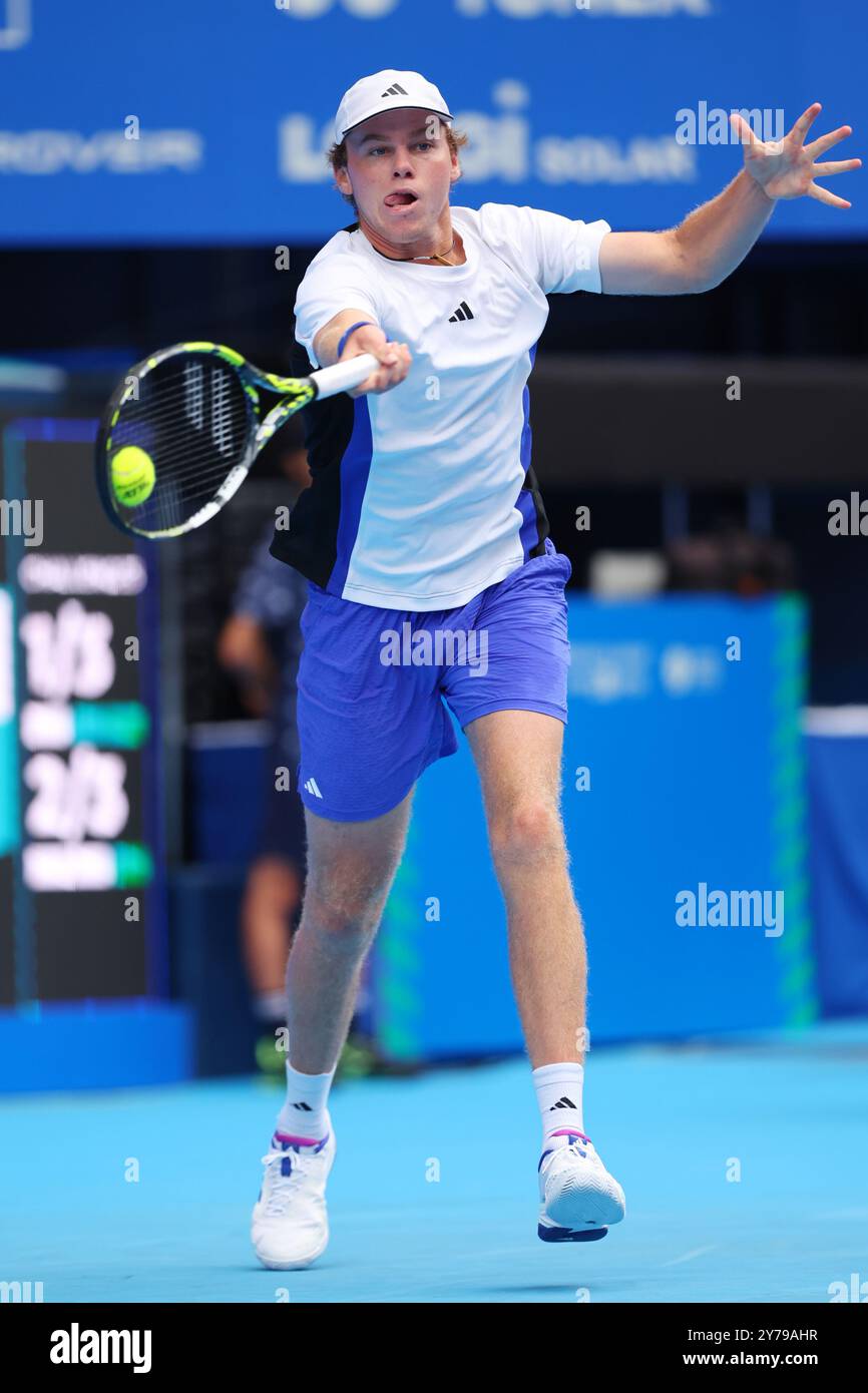 Tokyo, Japan. 28th Oct, 2024. Alex Michelsen (USA) Tennis : Kinoshita ...
