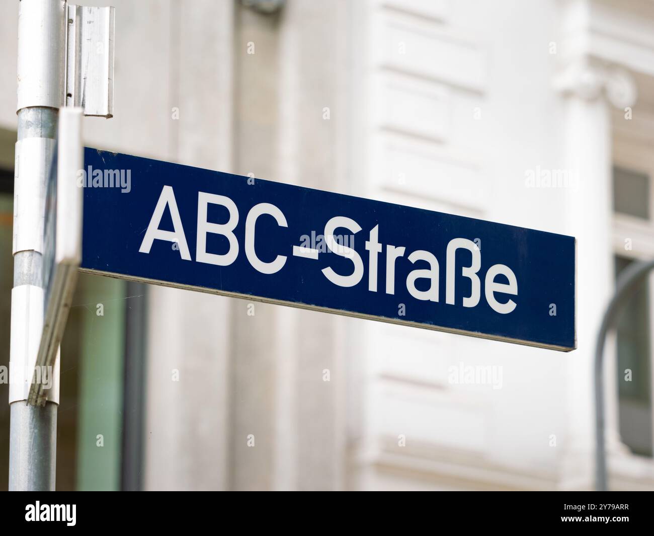 ABC-Straße road name sign in Hamburg Neustadt, Germany. ABC street ...
