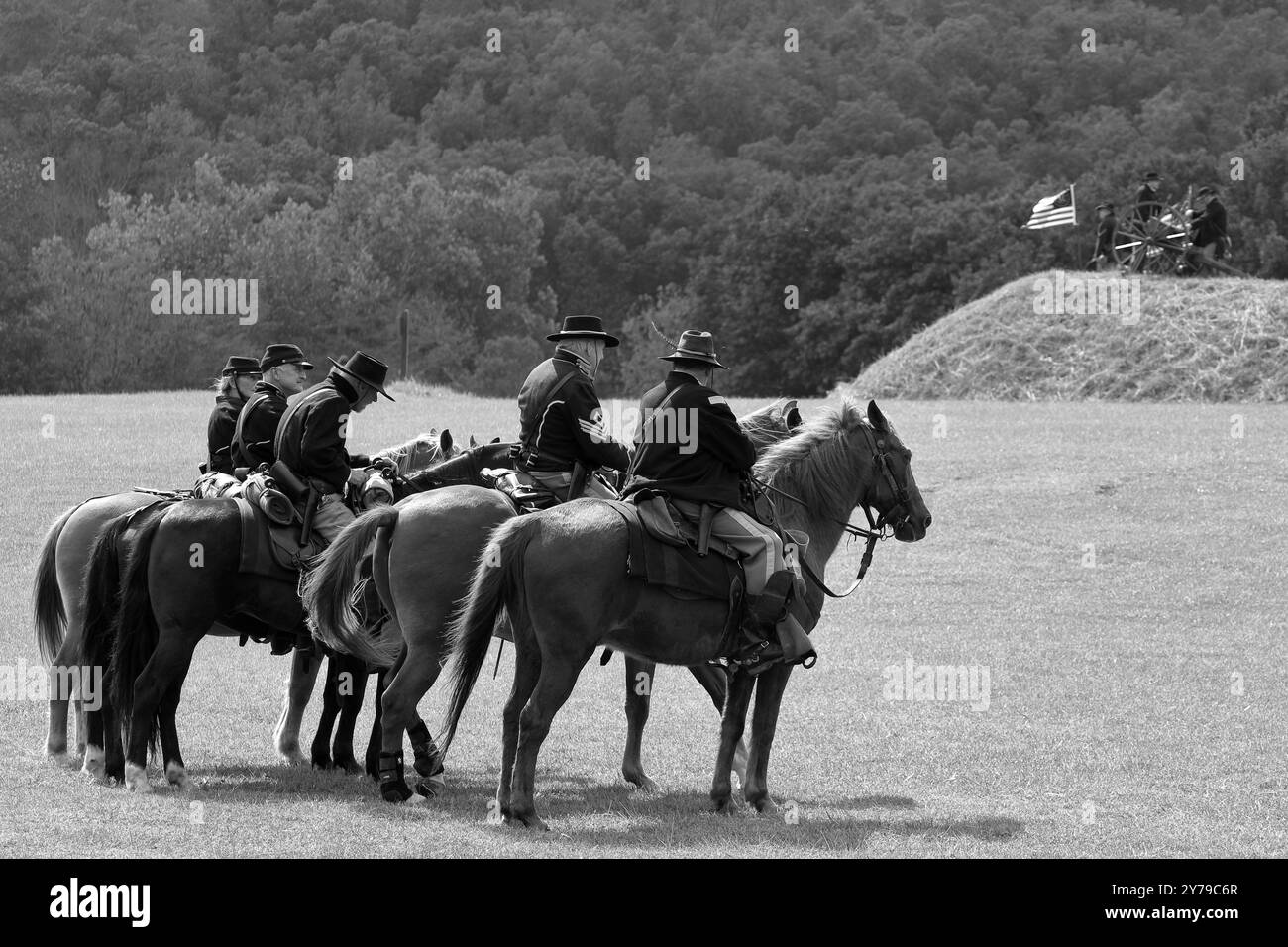 Civil War Union Army Cavalry (re-enactors Stock Photo - Alamy