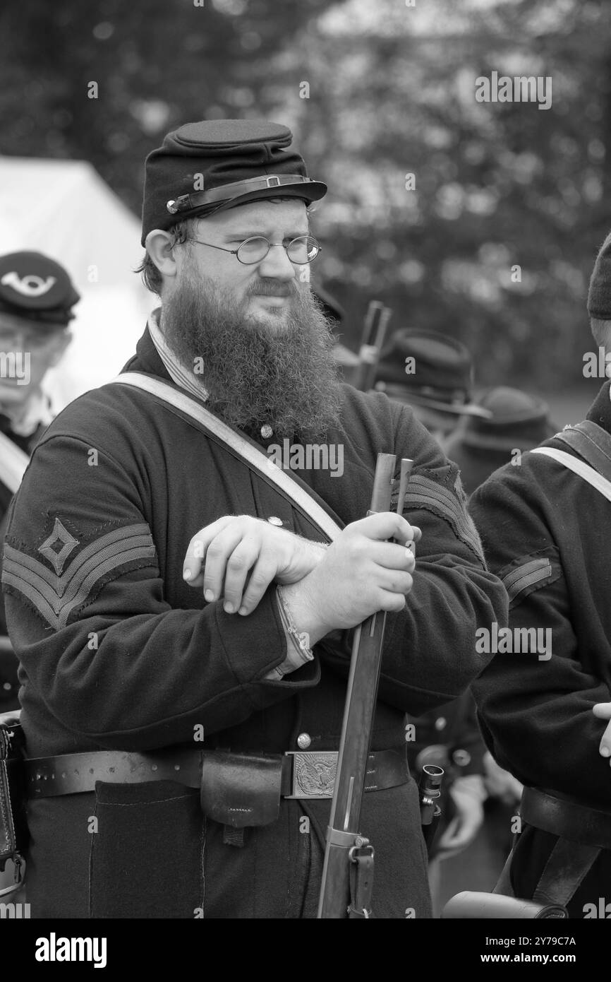 Portrait of a Union Army Infantry First Sergeant (Civil War re-enactor ...
