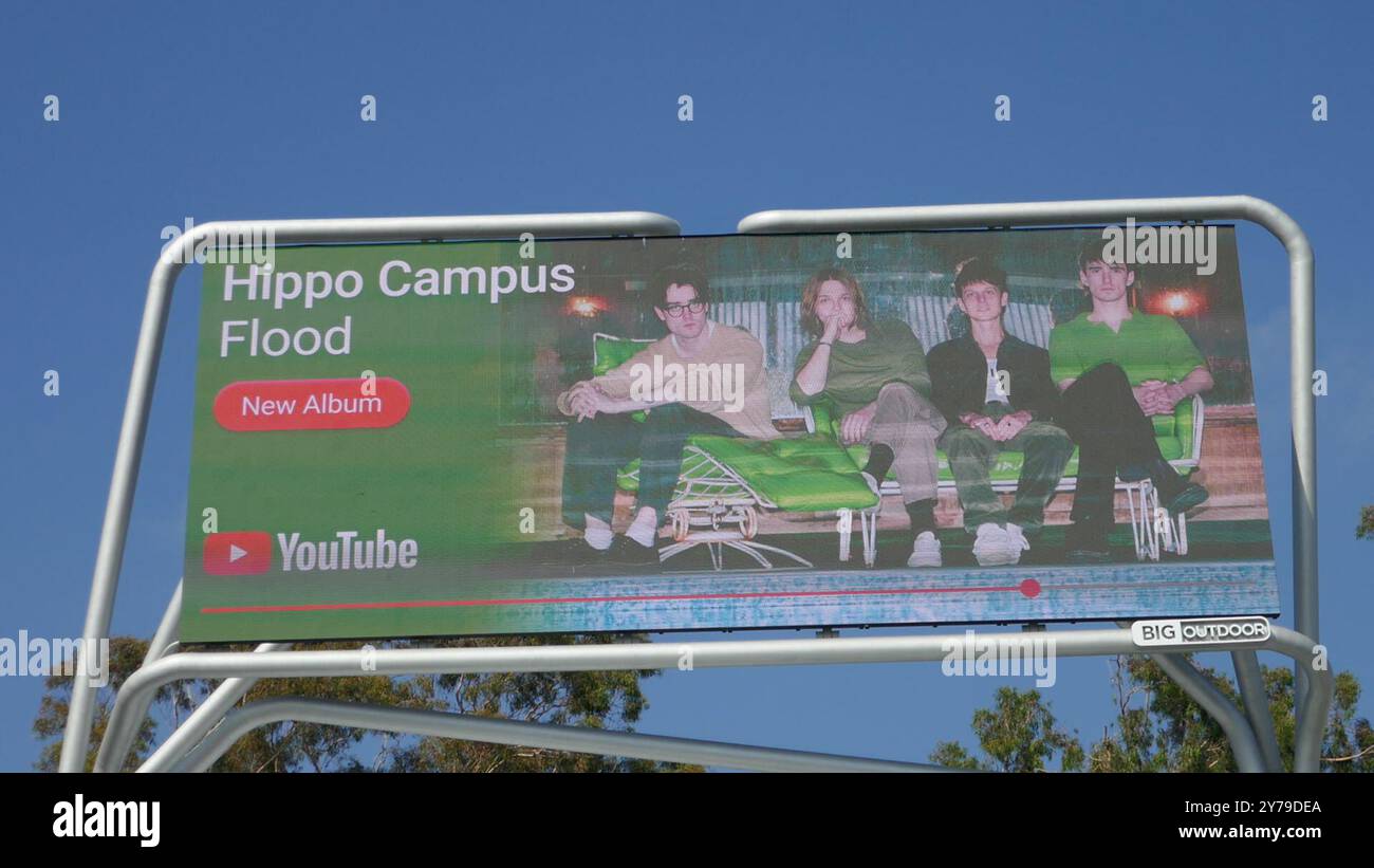 Los Angeles, California, USA 21st September 2024 Hippo Campus Flood New ...