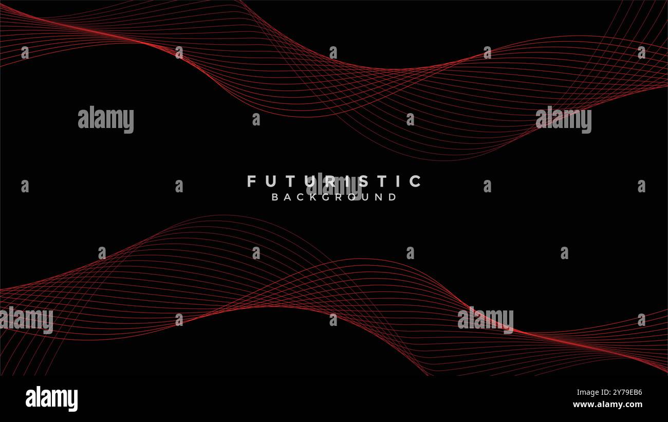 Glowing neon wave surface flowing Stock Vector Images - Alamy