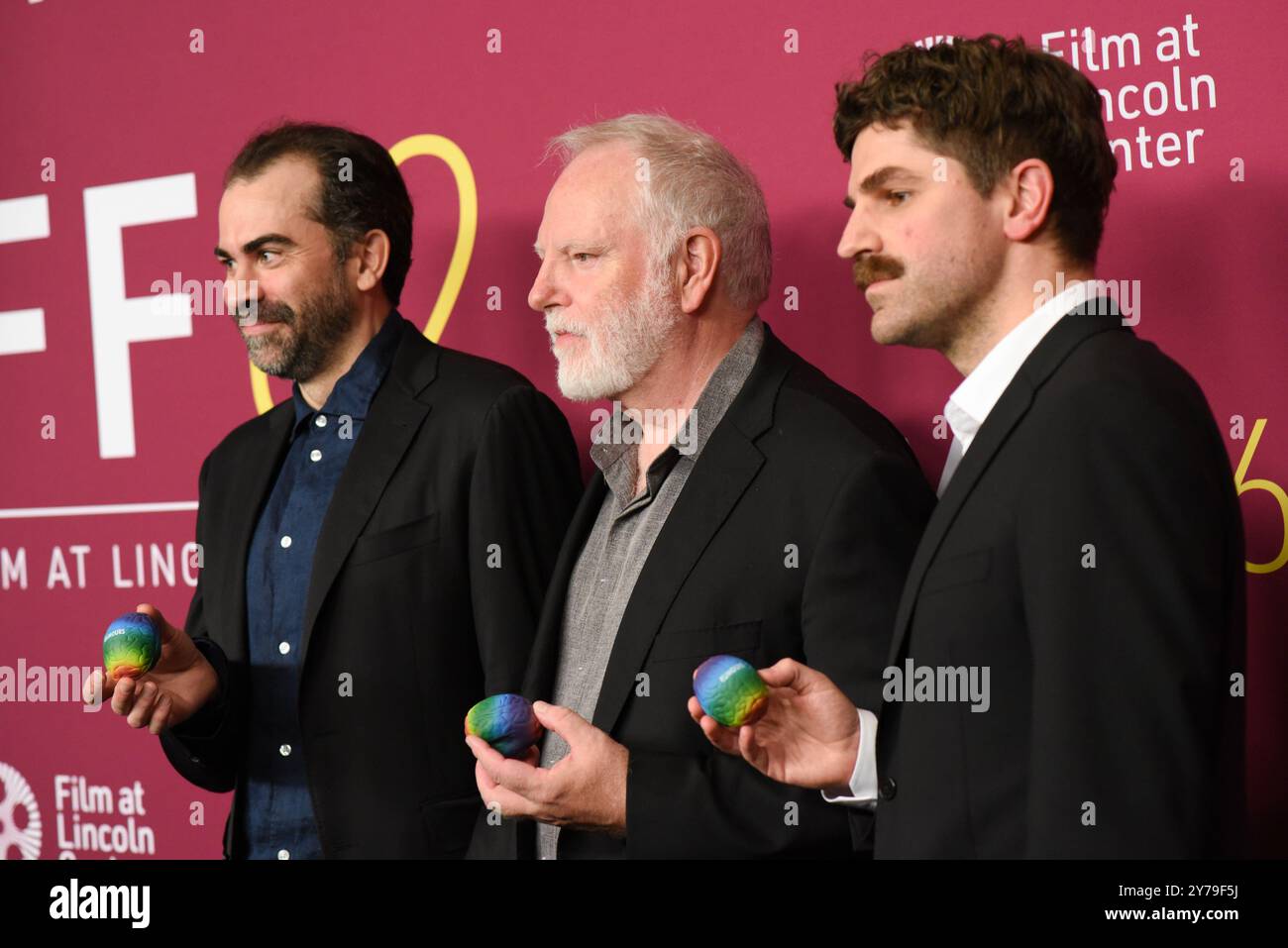 New York, USA. 28th Sep, 2024. Galen Johnson, Guy Maddin and Evan ...
