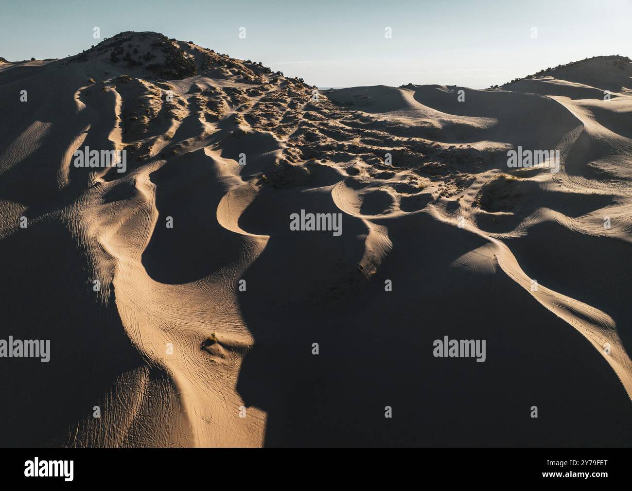 Aerial view rolling sand dunes hi-res stock photography and images - Alamy