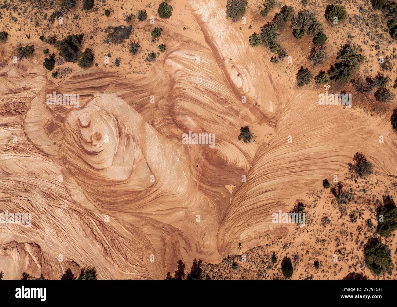 Aerial view of Elephant Cove in southern Utah Stock Photo - Alamy