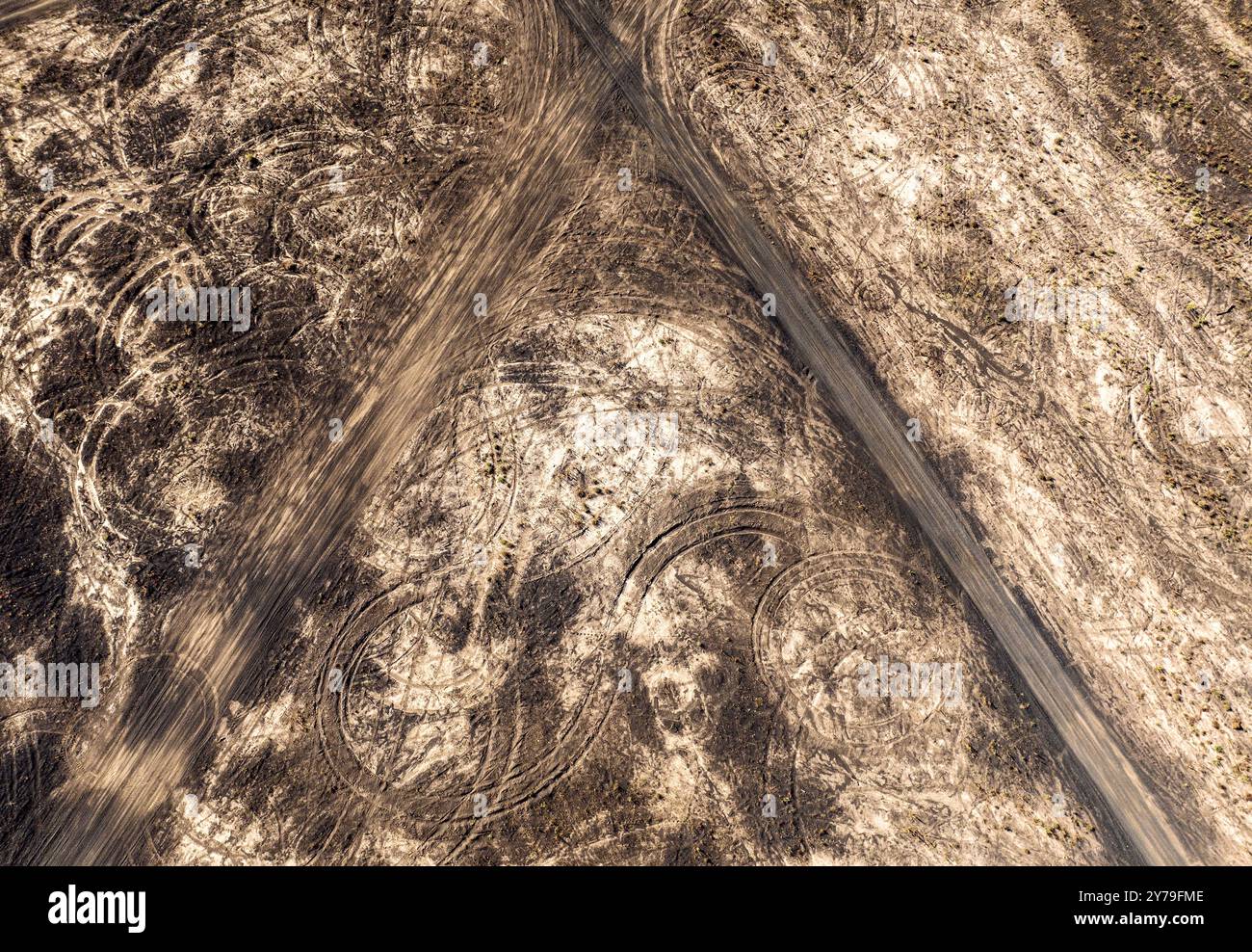 Tracks at the Cinder Hills OHV area, Flagstaff, Arizona Stock Photo - Alamy