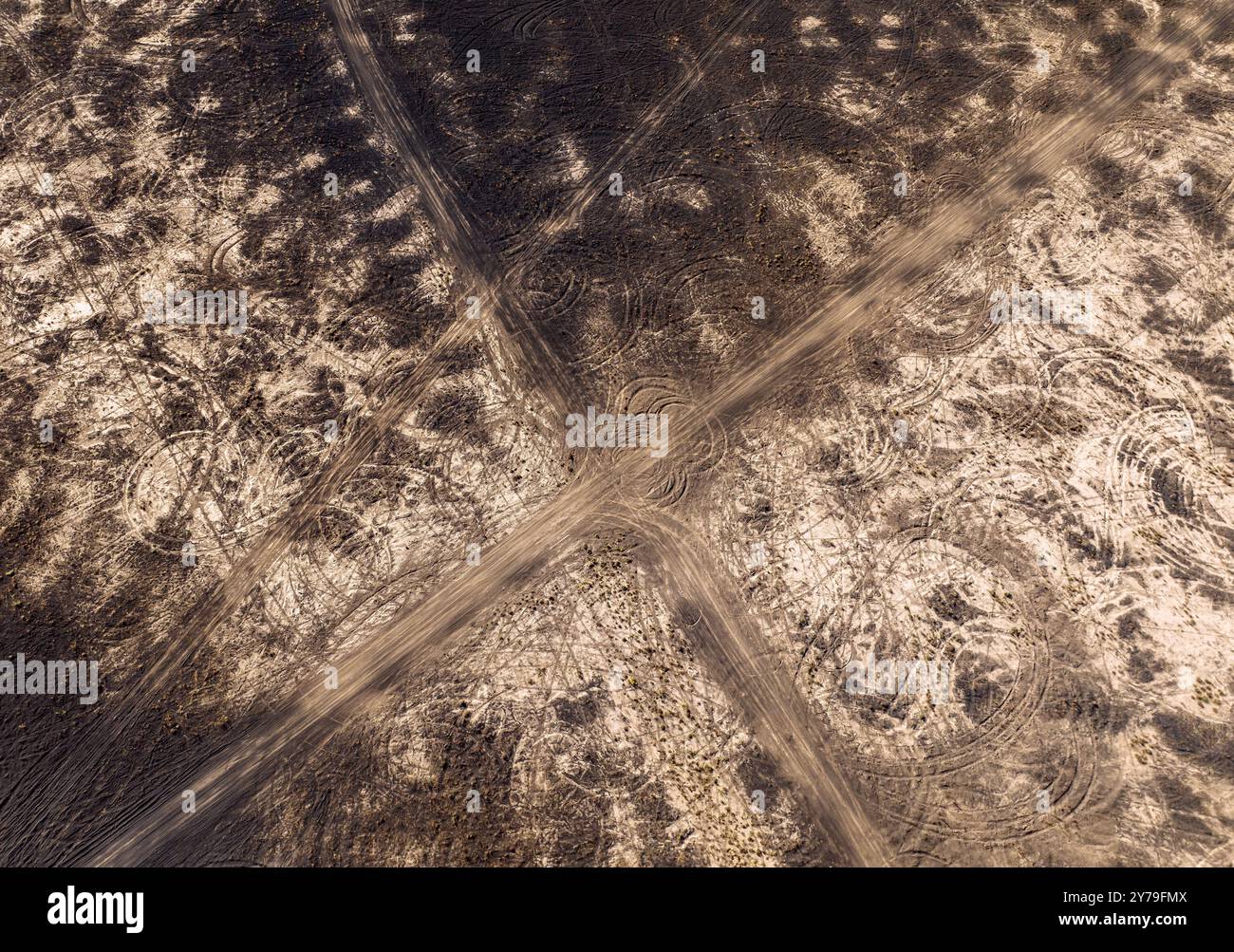 Tracks at the Cinder Hills OHV area, Flagstaff, Arizona Stock Photo - Alamy